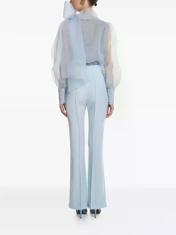 LITA COUTURE Ellise Blouse With Bow Detail - Blue