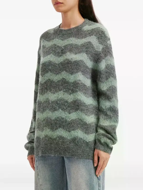 TOUT A COUP Zigzag Knitwear - Grey