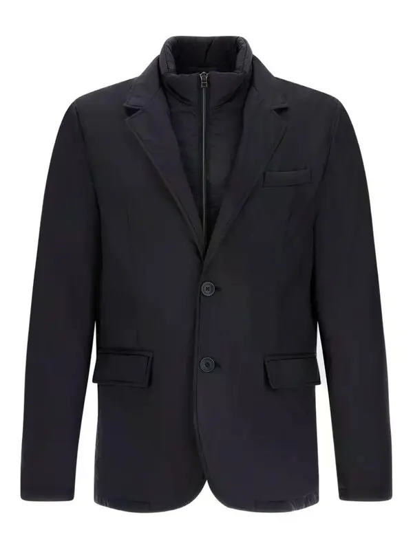Herno Two-button Jacket With Detachable Padded Bib