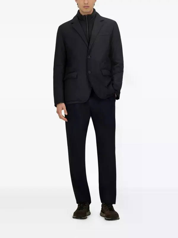 Herno Two-button Jacket With Detachable Padded Bib