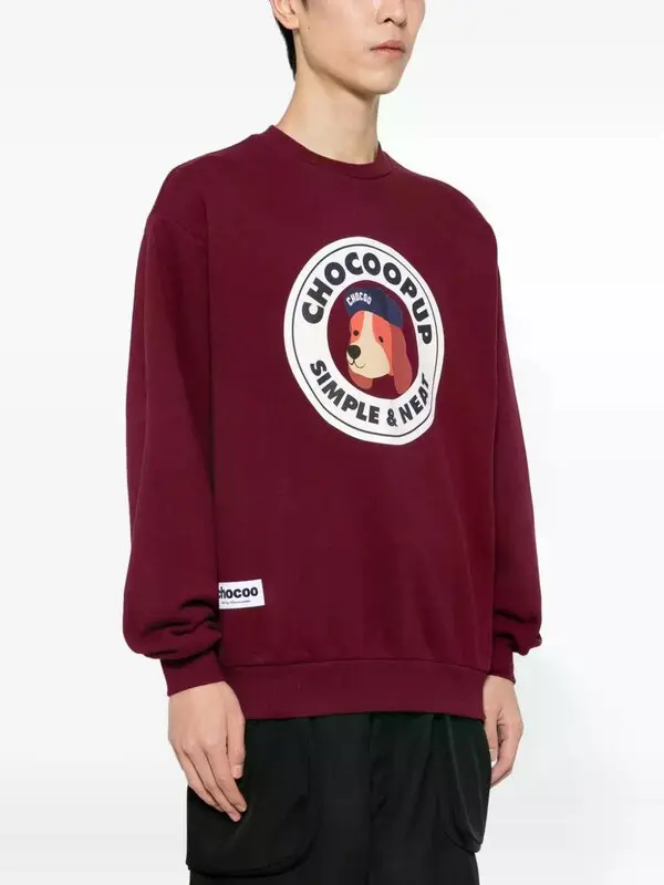 CHOCOOLATE Chocoo-pup Sweatshirt - Red
