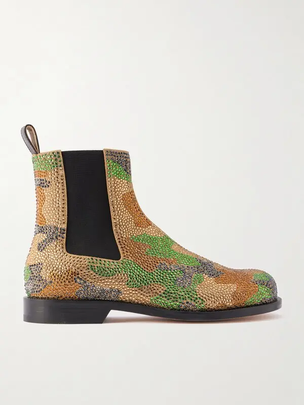 JW Anderson Embellished Suede Chelsea Boots