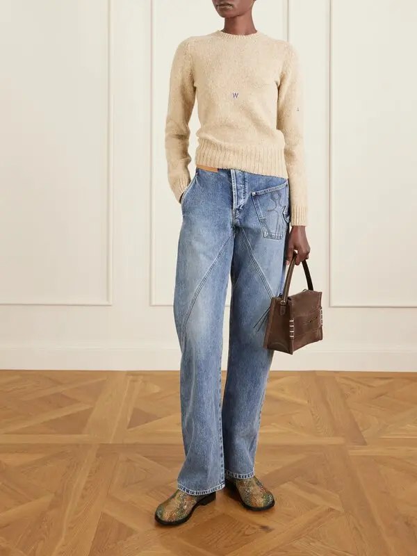 JW Anderson Embellished Suede Chelsea Boots