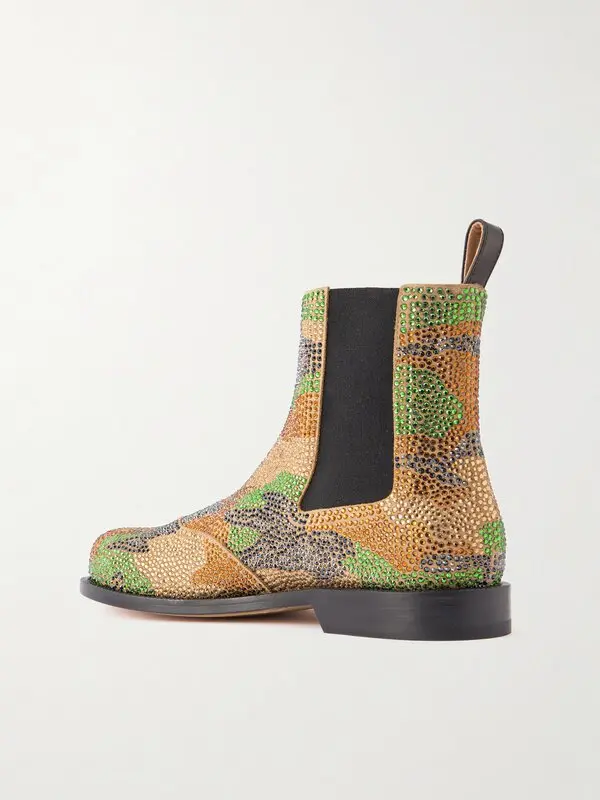 JW Anderson Embellished Suede Chelsea Boots