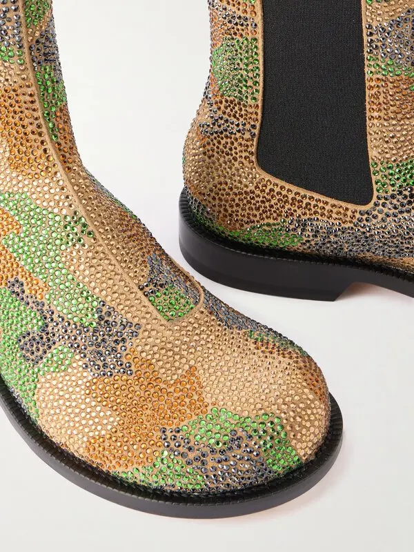 JW Anderson Embellished Suede Chelsea Boots