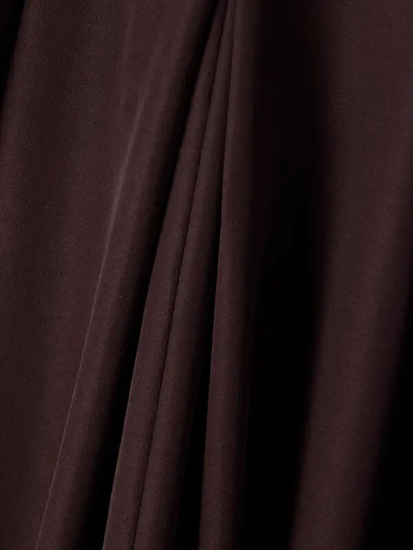 KALLMEYER Maeve Pleated Wool-blend Twill Midi Dress