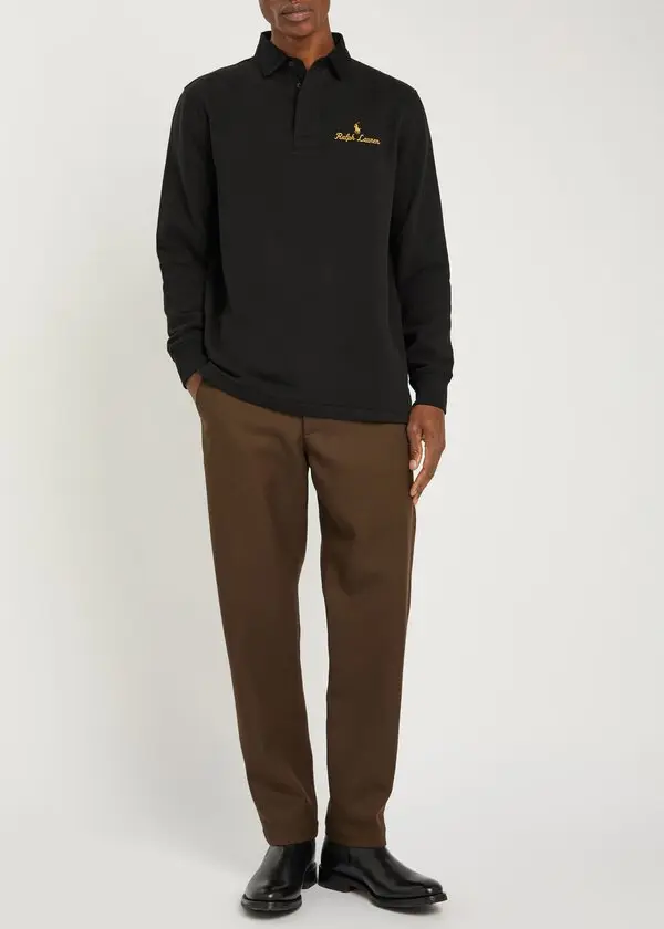 Polo Ralph Lauren Logo-embroidered Cotton-blend Polo Sweatshirt