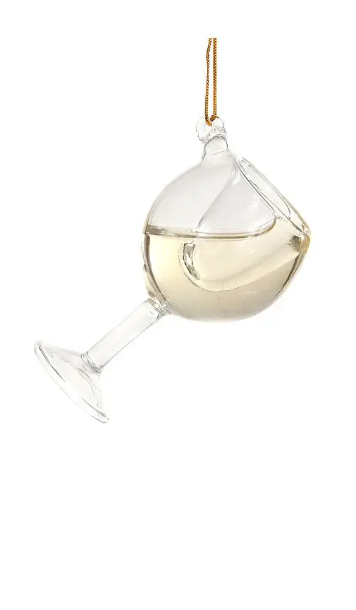 CODY FOSTER & CO Glass Of White Wine Ornament - Neutral