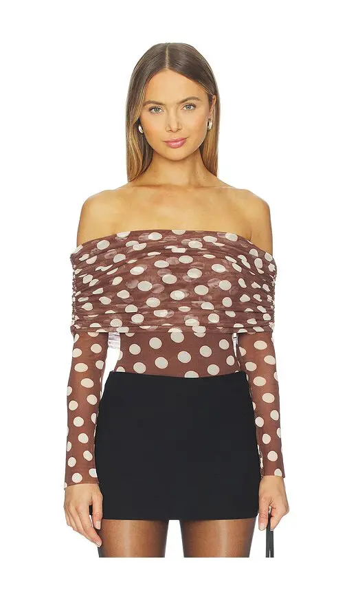 AFRM Maxine Bodysuit In . Also - Chocolate