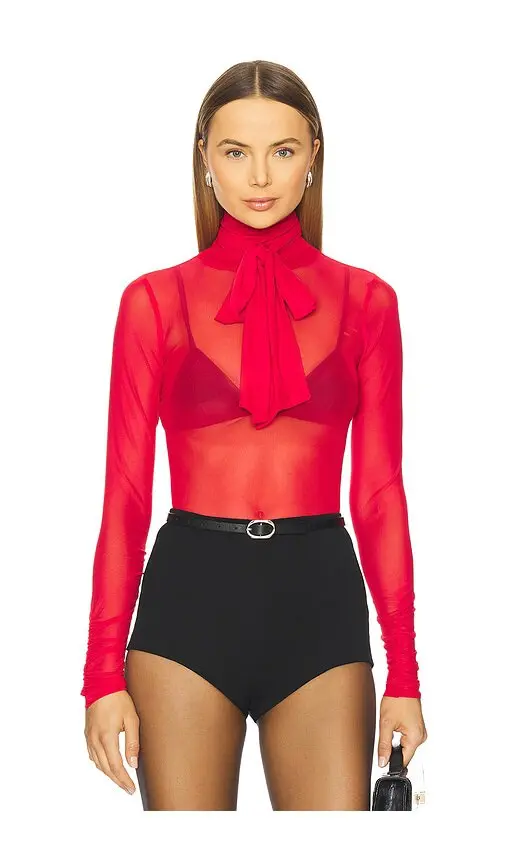AFRM Julien Blouse In . Also - Red