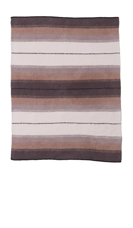 Barefoot Dreams Cozychic Ombre Sarape Throw - Brown