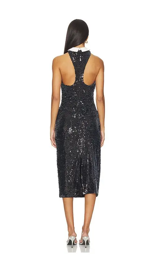 L'Agence Sequin Poplin Dress