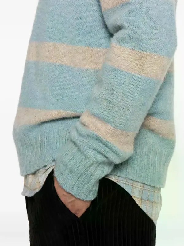 DIANA STUDIO Striped Crew-neck Sweater