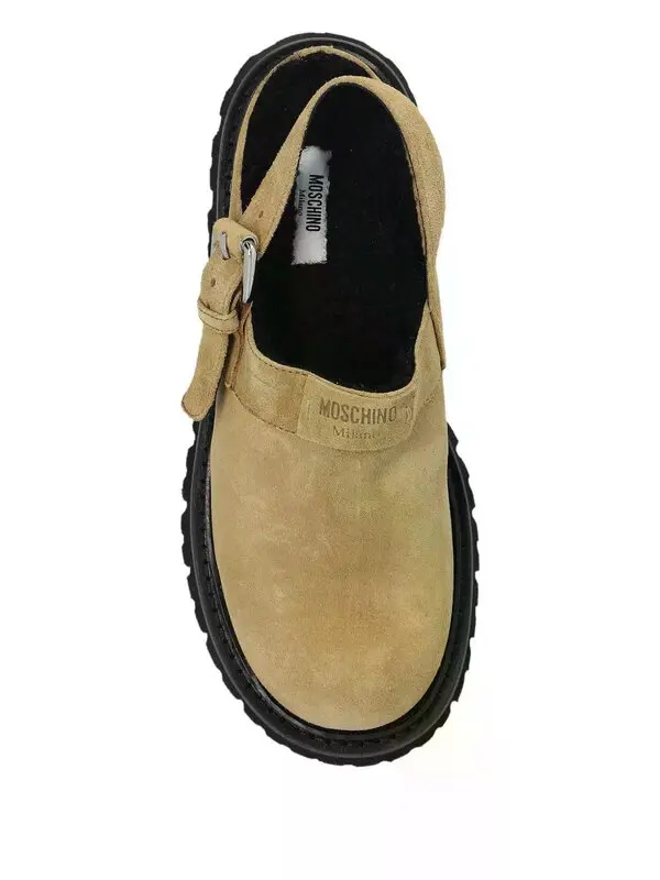 Moschino Buckle Strap Mules