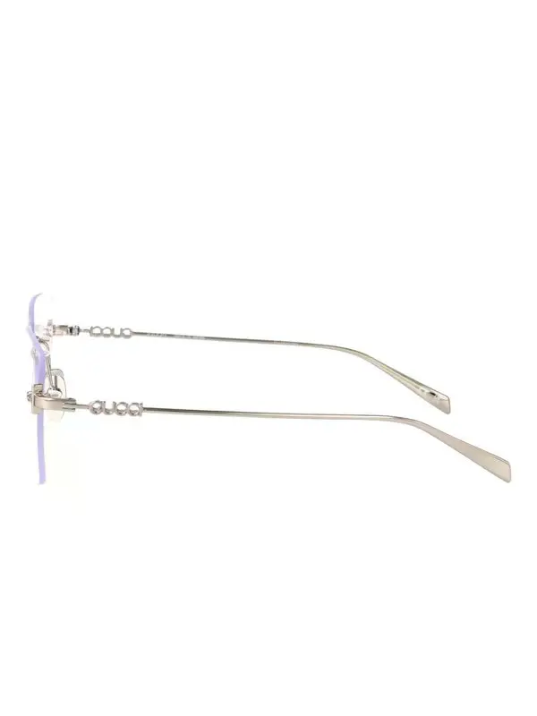 Gucci Tone Square Frame Rimless Glasses