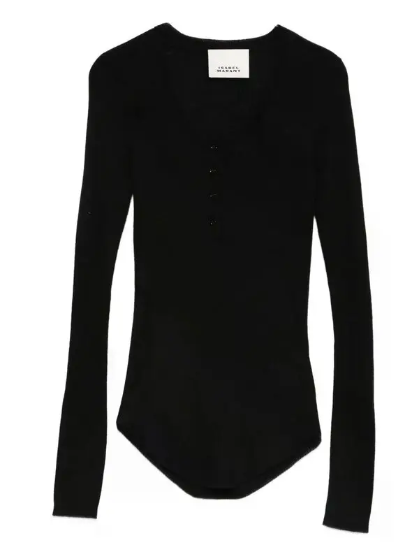 Isabel Marant Étoile Button-fastening Ribbed Knit Top