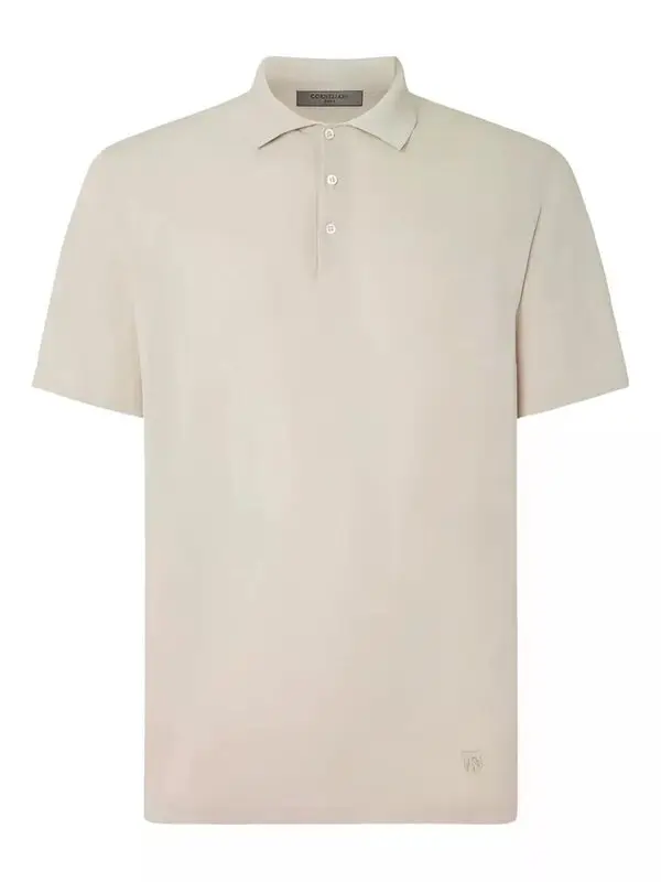 Corneliani Short-sleeve Polo Shirt - Neutrals