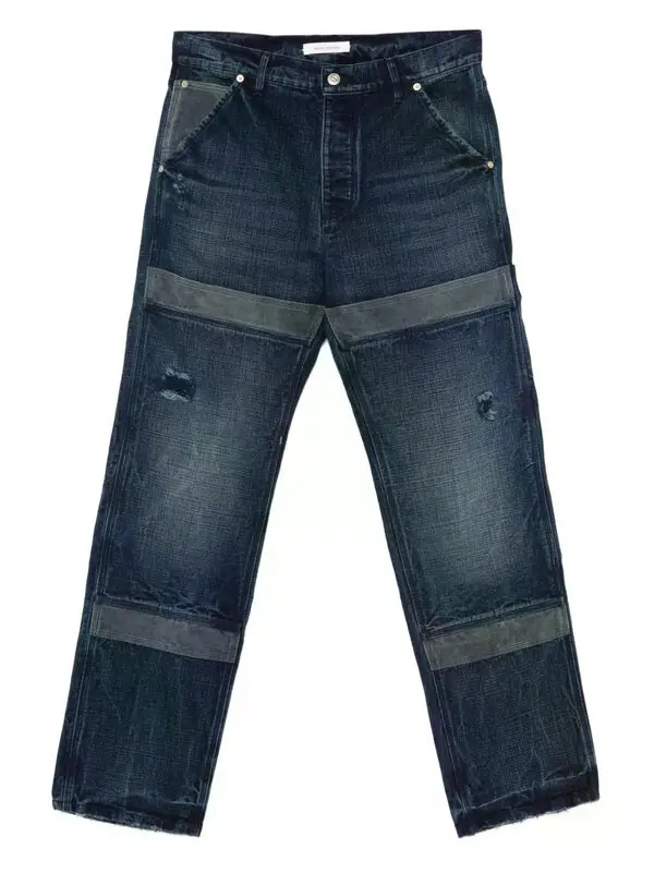 WALES BONNER Distressed Panel Jeans