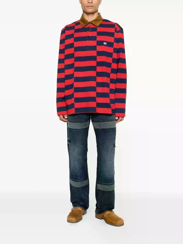 WALES BONNER Distressed Panel Jeans