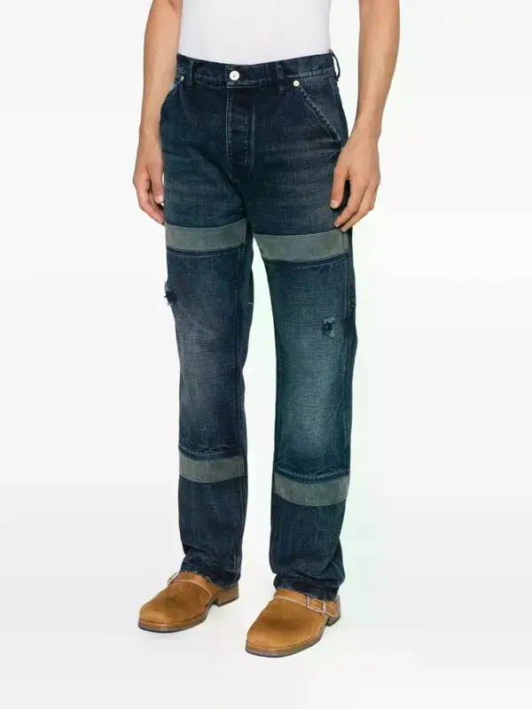 WALES BONNER Distressed Panel Jeans