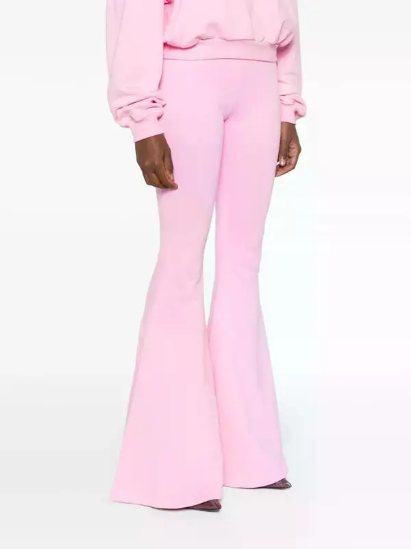 Giuseppe Di Morabito Flared Cotton Track Pants - Pink