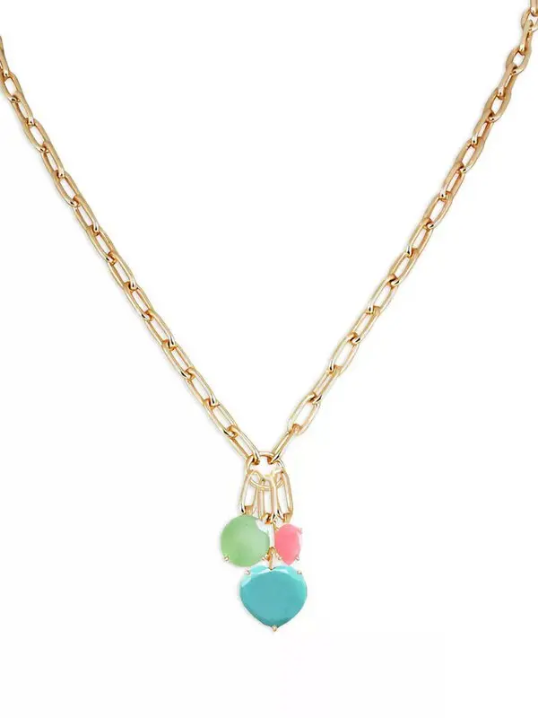 ATELIER MON Clustered Heart Motif Necklace - Gold