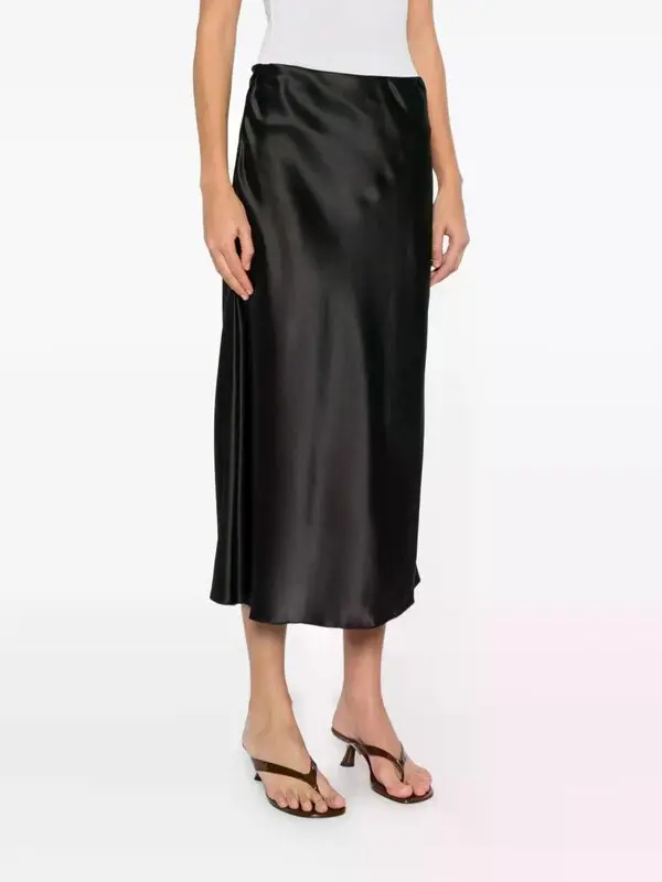 PUROTATTO High-waisted Skirt With Straight Hem