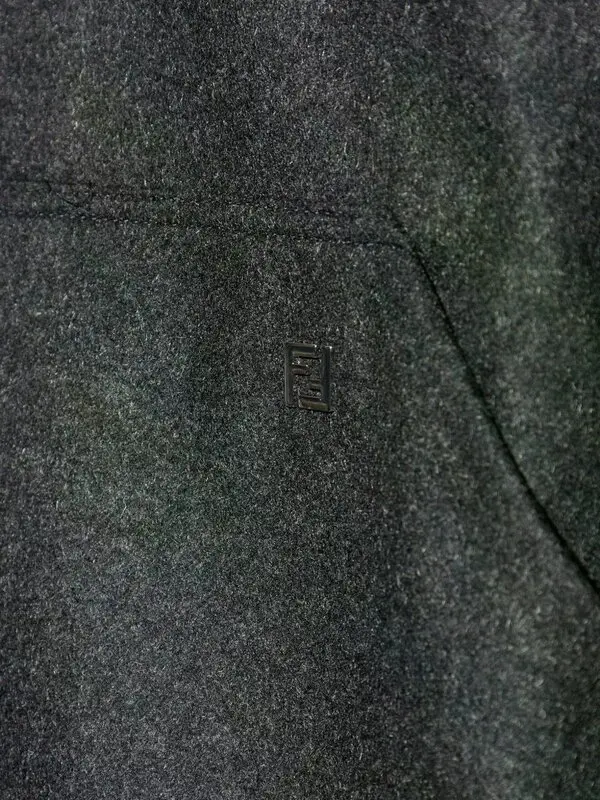 Fendi Zip-up Cashmere Hoodie
