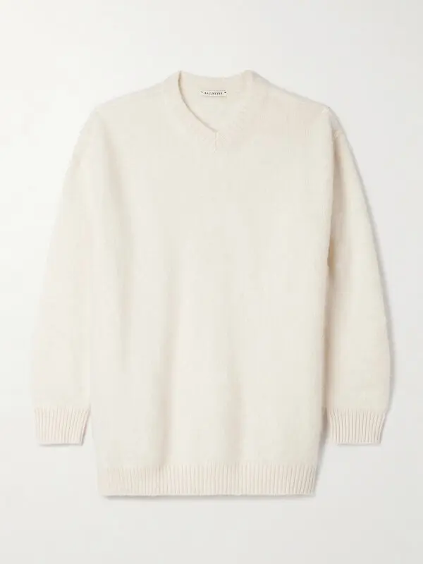 KALLMEYER Lena Brushed-cashmere Sweater - Neutrals
