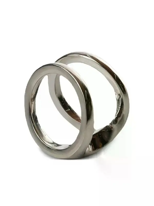 Hoorsenbuhs Polished Finish Double Band Ring