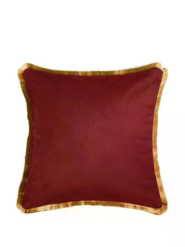 La DoubleJ Fish Friend Velvet Cushion - Red