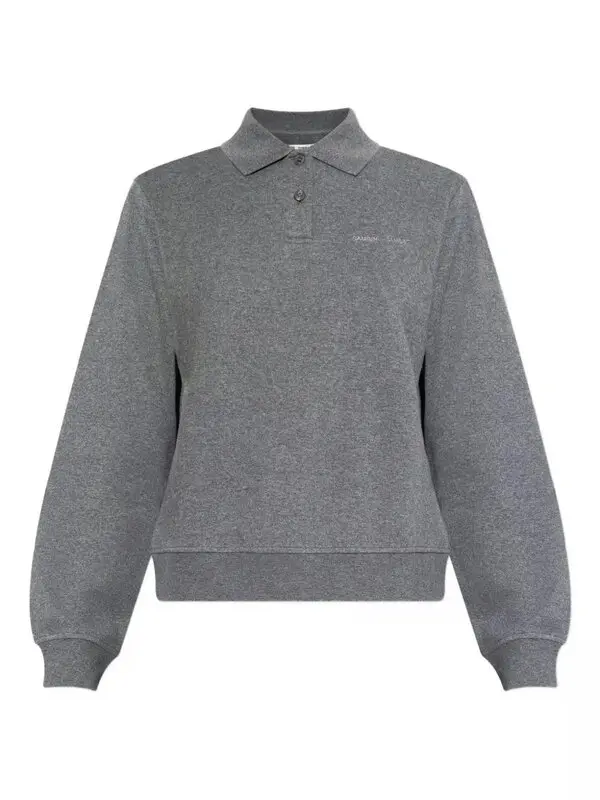 SAMSOE SAMSOE Embroidered Collared Top