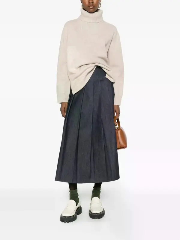 Maison Kitsuné Roll Neck Wool Jumper - Neutrals
