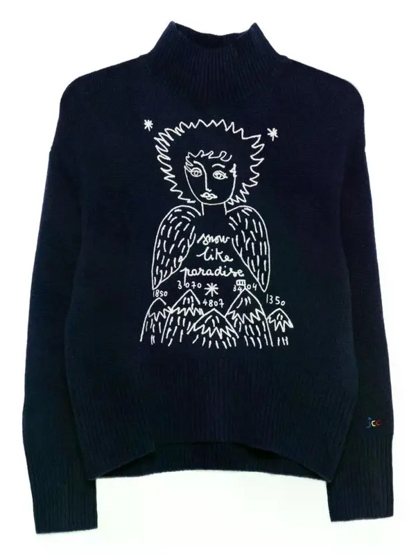 Rossignol X Jcc "snow Angels" Sweater - Blue