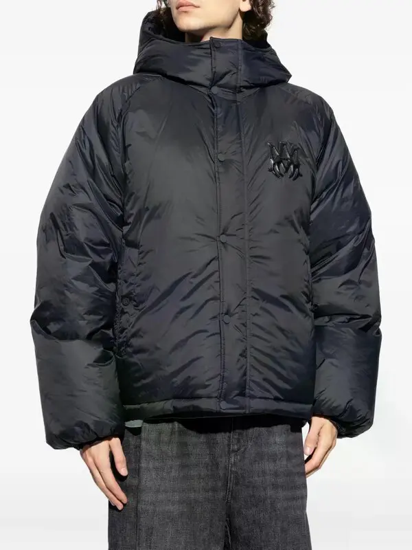 Amiri Logo Detail Hooded Down Jacket