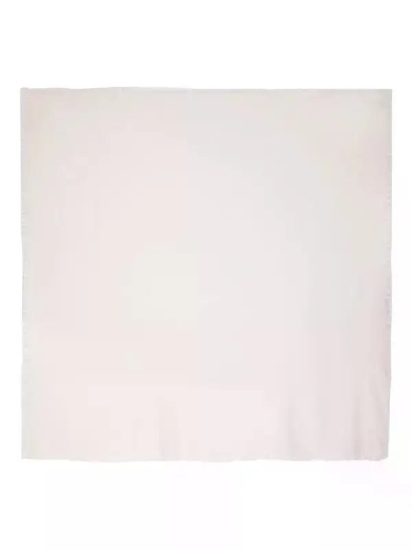 Faliero Sarti Frayed-edge Square-shape Scarf - Neutrals