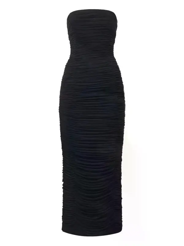 Magda Butrym Ruffled Strapless Maxi Dress