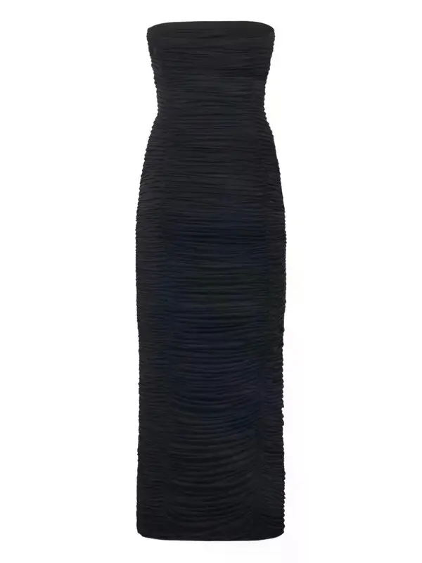 Magda Butrym Ruffled Strapless Maxi Dress