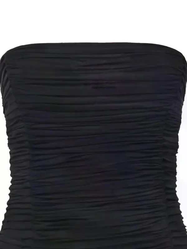 Magda Butrym Ruffled Strapless Maxi Dress