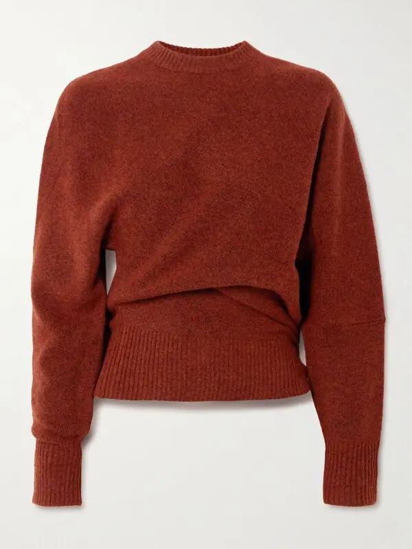 Proenza Schouler Abie Boiled Knitted Sweater - Red