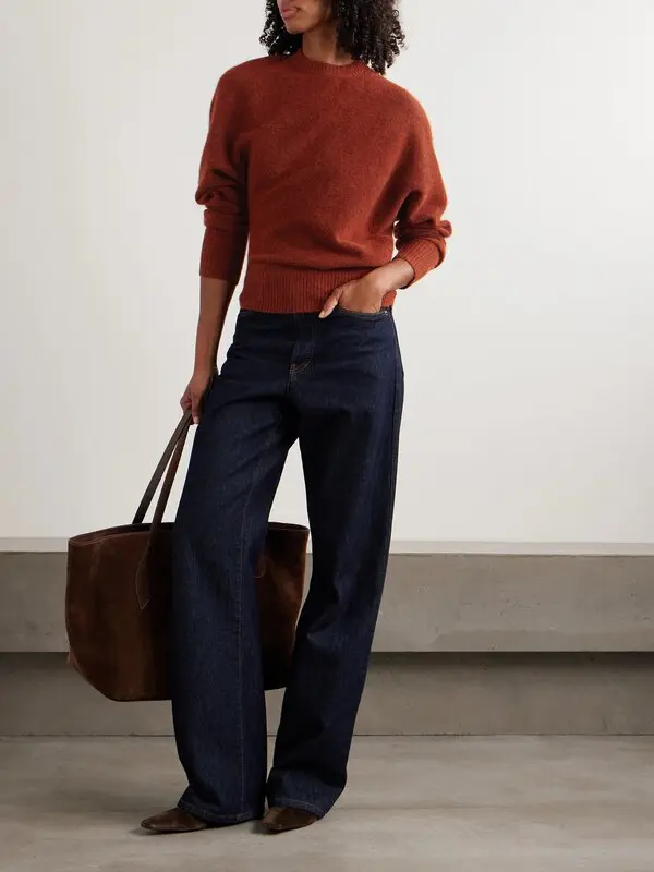 Proenza Schouler Abie Boiled Knitted Sweater - Red