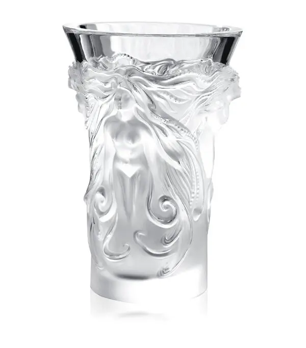 Lalique Crystal Fantasia Vase - Clear