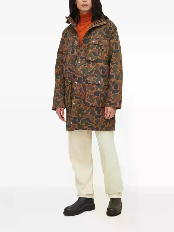 LES DEUX Camouflage Padded Coat
