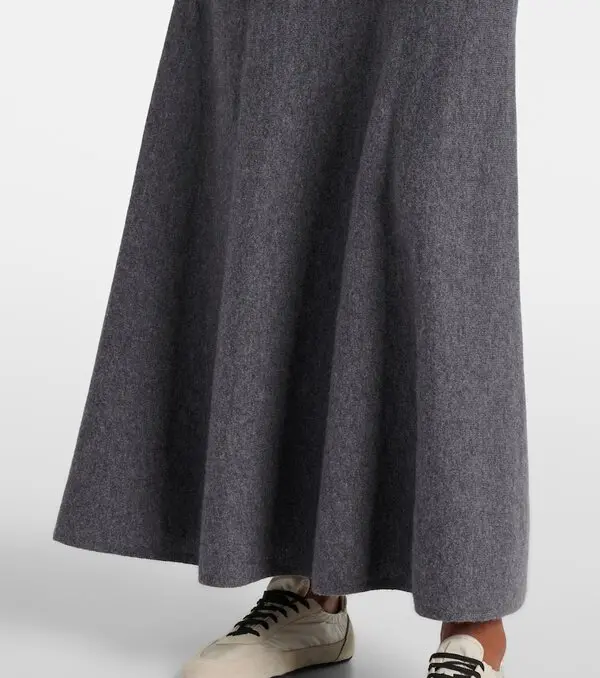 LISA YANG Torie Knitted Cashmere Maxi Skirt