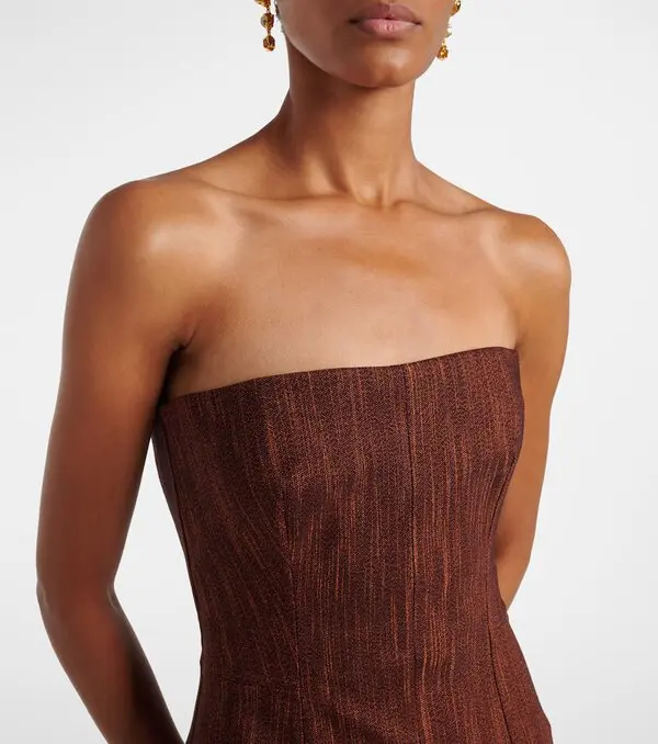 ROKSANDA Shani Wool And Cotton Bustier Gown
