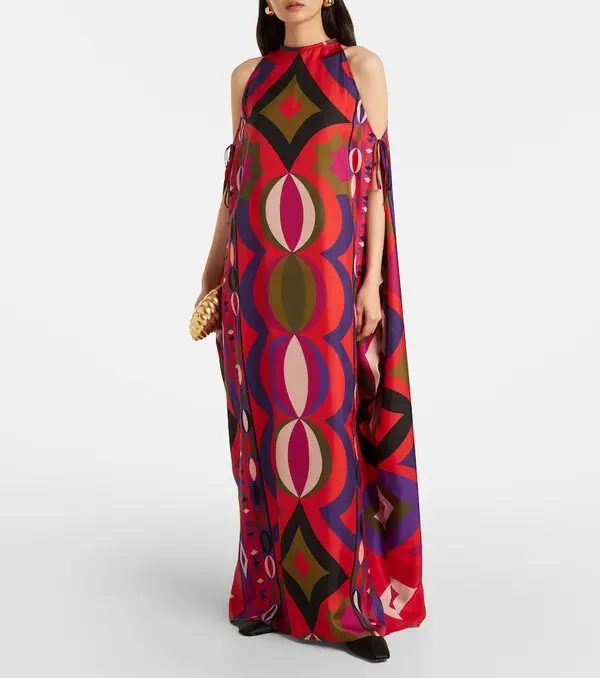 Emilio Pucci Cutout Silk Kaftan