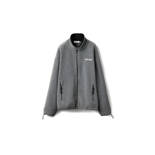 Miu Miu Fleece Zip-up Sweatshirt