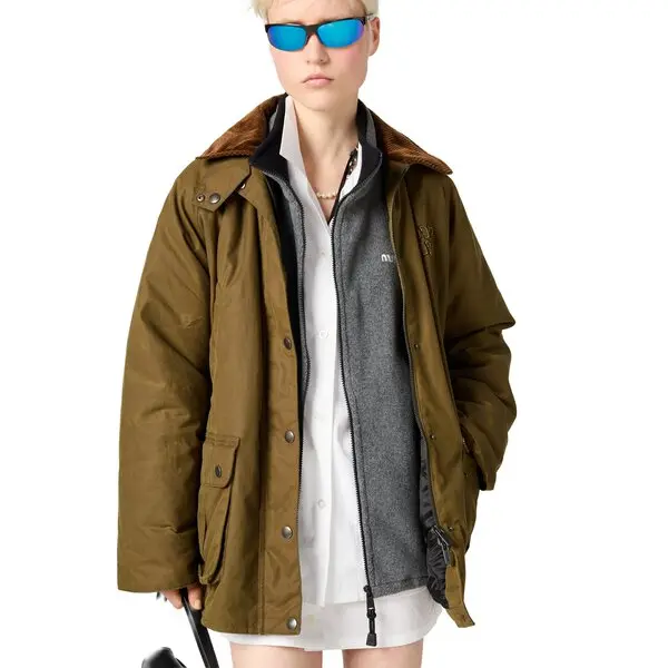 Miu Miu Fleece Zip-up Sweatshirt