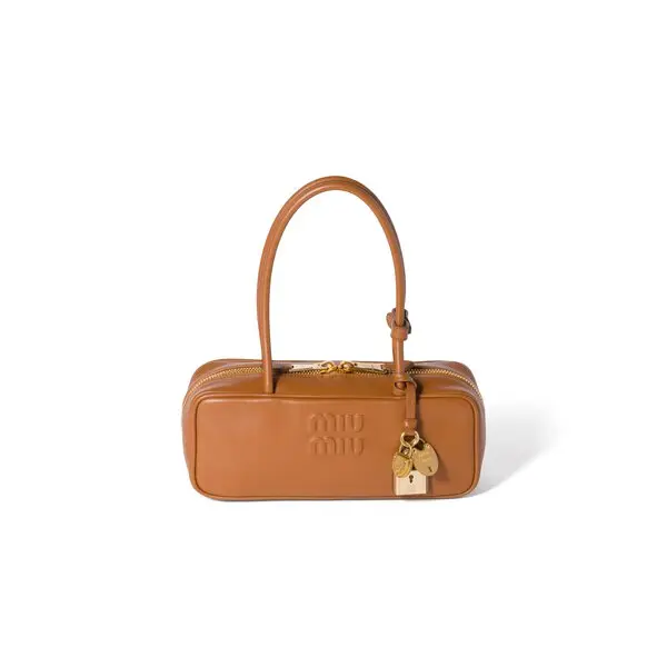 Miu Miu Beau Top Handle Bag - Cognac