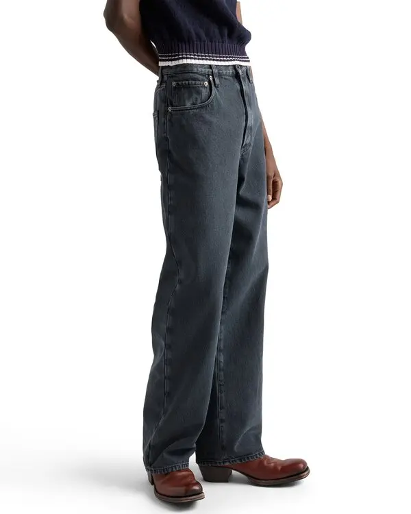 Prada Five-pocket Loose Fit Jeans - Obsidian